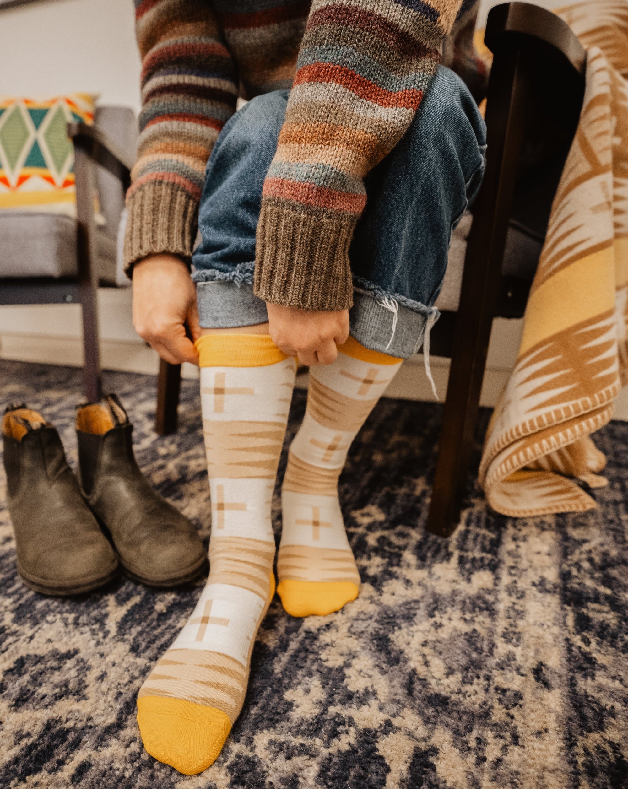 "Buffalo Medicine" Crew Socks - Eighth Generation