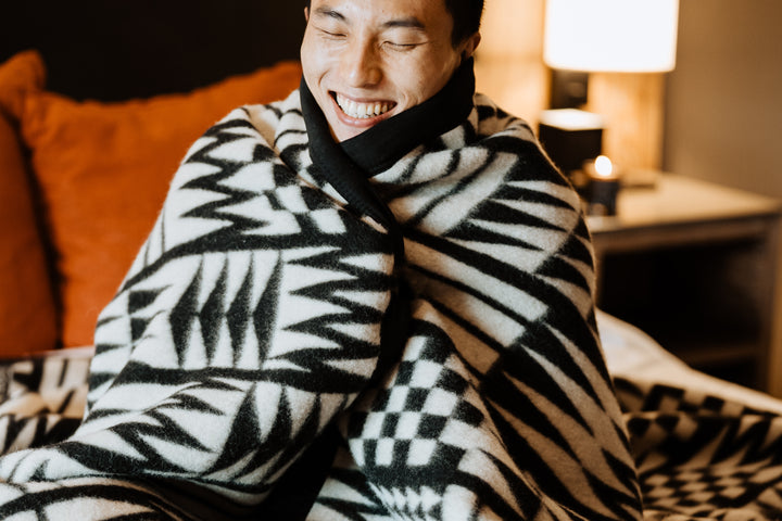 "Coast Salish Pattern" Wool Blanket | Eighth Generation