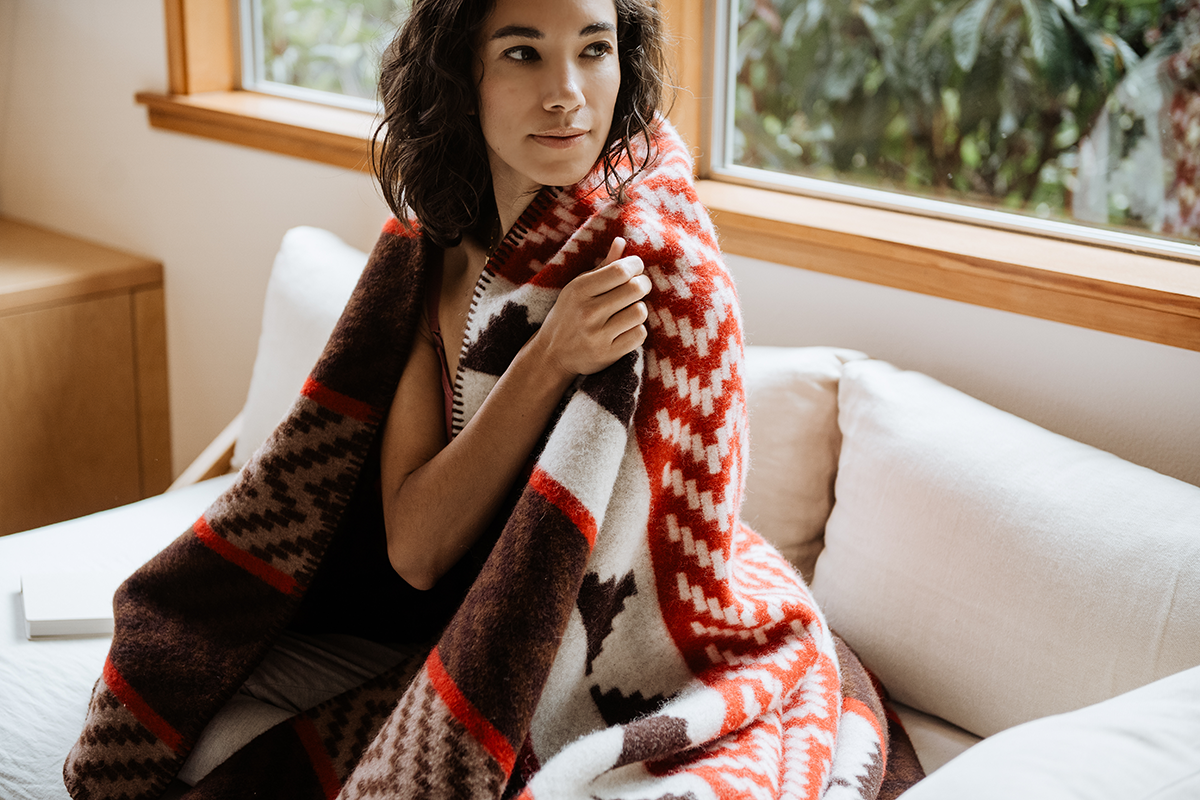 Elk's Offering Wool Blanket – North Winds Series – Eighth Generation