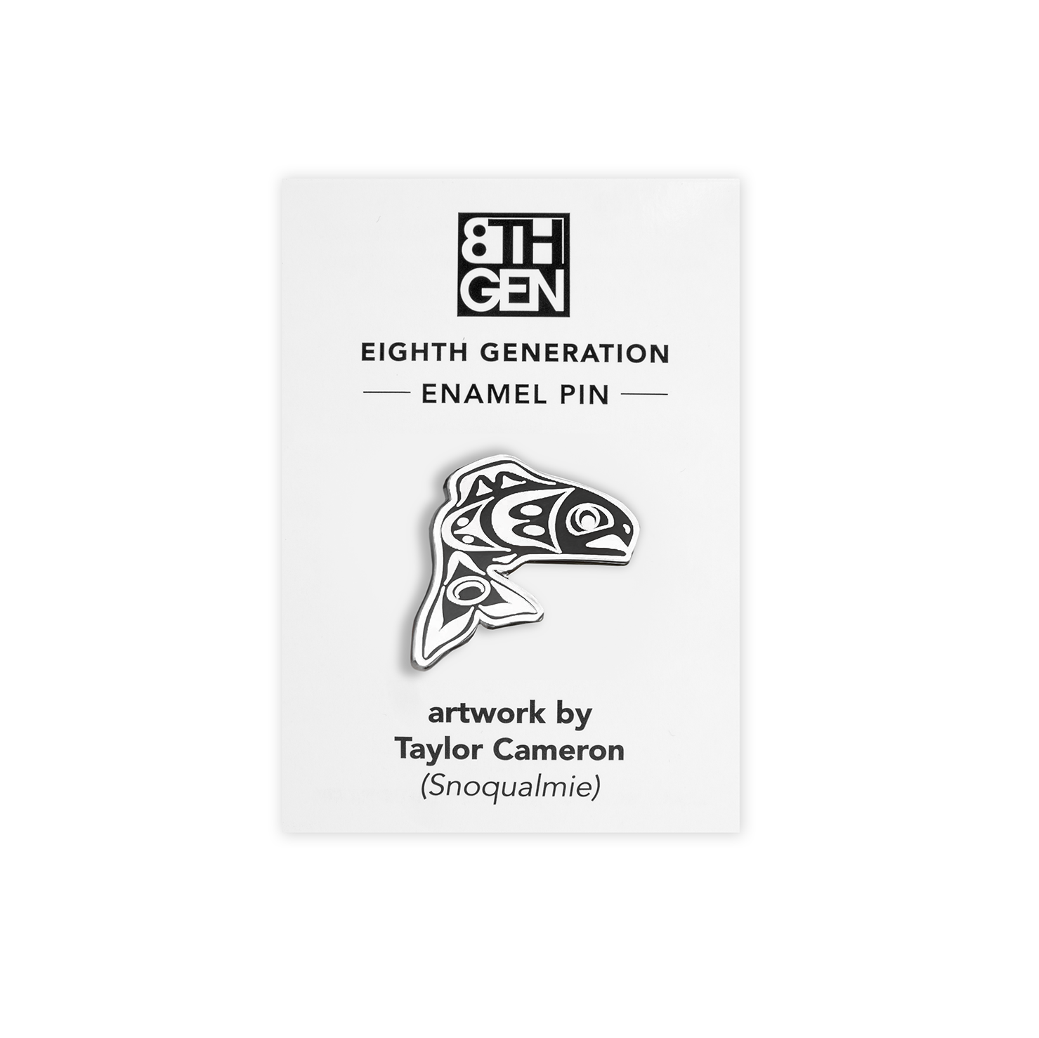 Salish Sockeye Enamel Pin - Eighth Generation