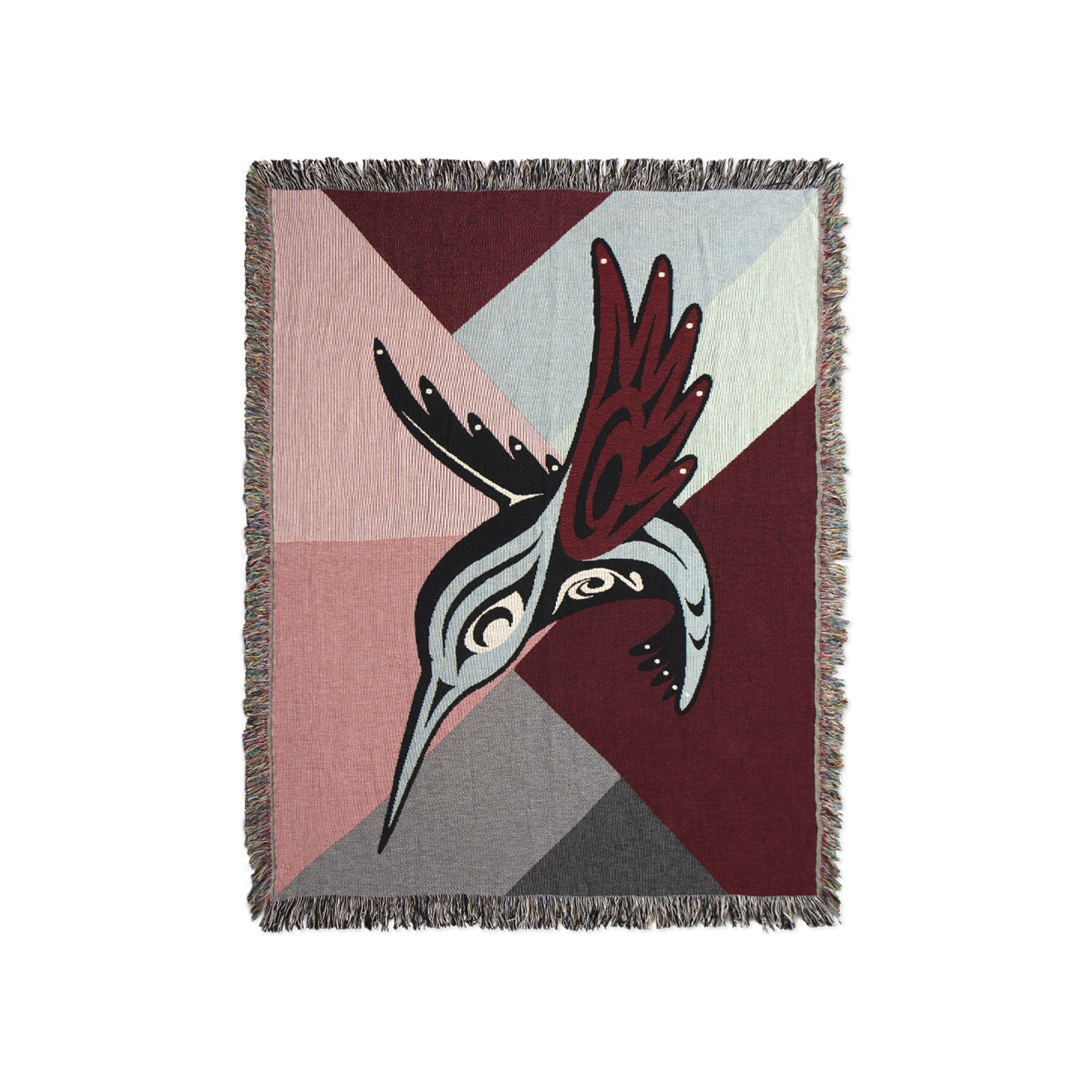 Modern Hummingbird Throw Blanket - Eighth Generation