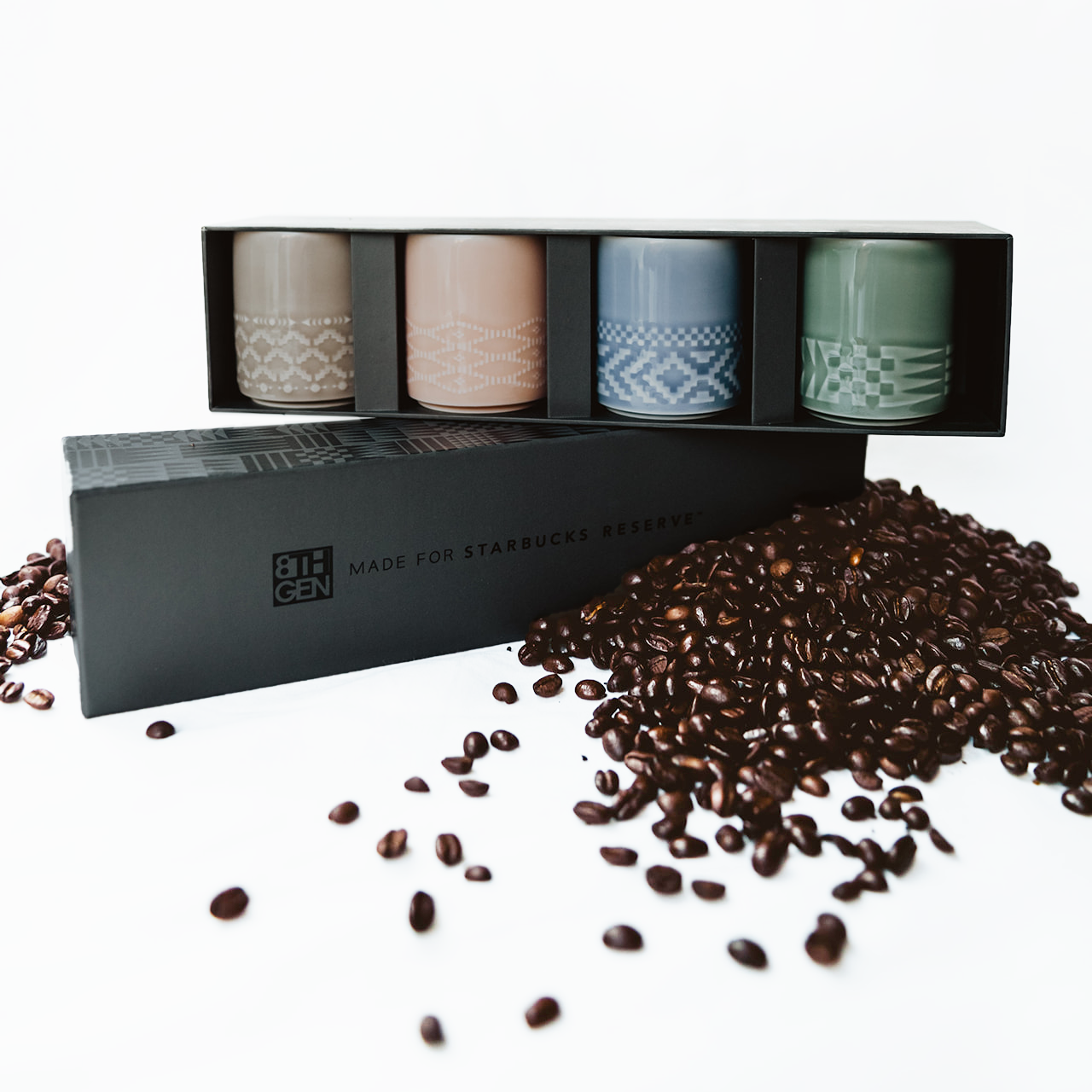 Coast Salish Pattern Demi Mug Set – Eighth Generation