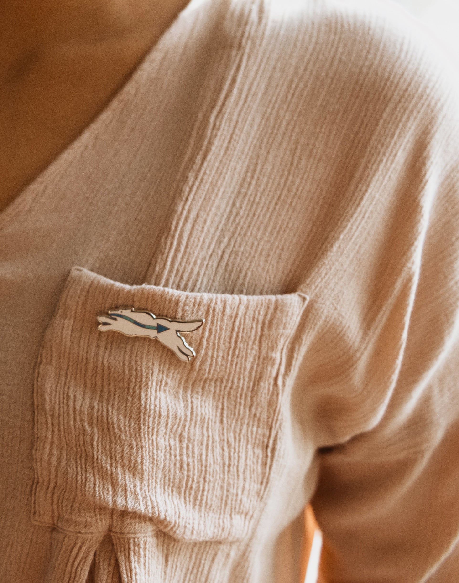 Wolf Trail Enamel Pin - Eighth Generation