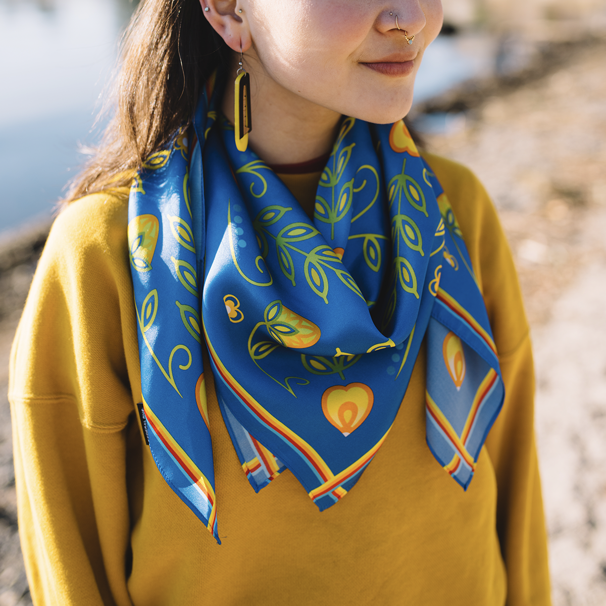 Woodlands Floral Silk Scarf - Eighth Generation